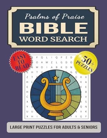 Psalms of Praise Bible Word Search: Bible Word Searches with Large Font ...