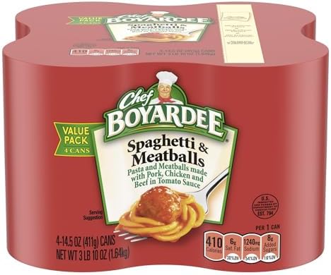 Amazon.com : Campbell's Canned Spaghetti, Snacks for Kids and Adults ...