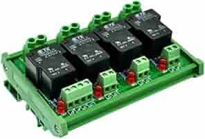 Solid State Relay DIN Rail Mount AC/DC 5V 12V 24V 8 SPST-NO 5Amp Power ...