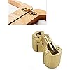 MIAO JIN 12 Pcs 10mm Brass Barrel Hinges Hidden Invisible Cabinet Furniture Hinges Concealed 180 ...