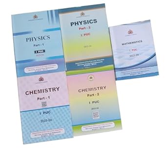 Shyamaraj Combo Pack:- Karnataka 1st PUC PCM Text Books (Physics ...