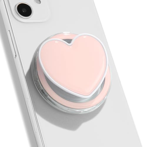 Amazon.com: OnTheGrip Cute Solid Macaron Color Heart Shape Collapsible ...