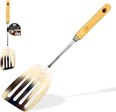 Amazon.com: Alpine Cuisine Bamboo Wood Spatula 12-Inch with Wood Handle ...
