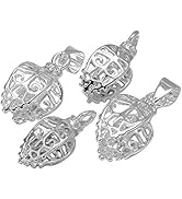 Amazon.com: PH PandaHall Charm Holder for Necklace, 10pcs 925 Sterling Silver Snap Bail Hook 7 ...