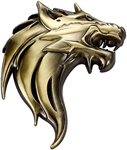 Genesis Auto 3D Copper Wolf Metal Chrome Sticker Logo Fender Badge ...