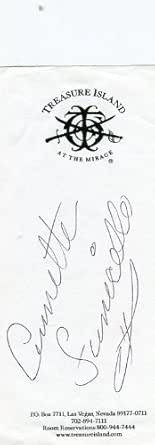 Amazon.com: ANNETTE FUNICELLO rare full signature signed Treasure ...