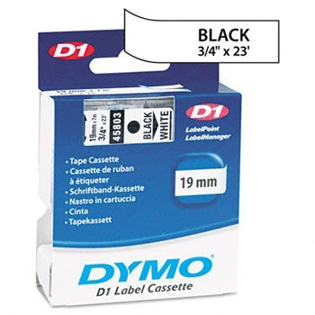 DYMO 45803 D1 Tape Cartridge for Dymo LabelManager and LabelWriter Duo ...
