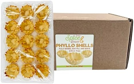 Amazon.com: Mini Phyllo Shells - 6/15ct Trays - Fillo Dough Shells | By ...