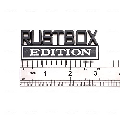 Snapklik.com : 2 Pcs RUSTBOX Edition Emblem Car Side Rear Front Hood ...