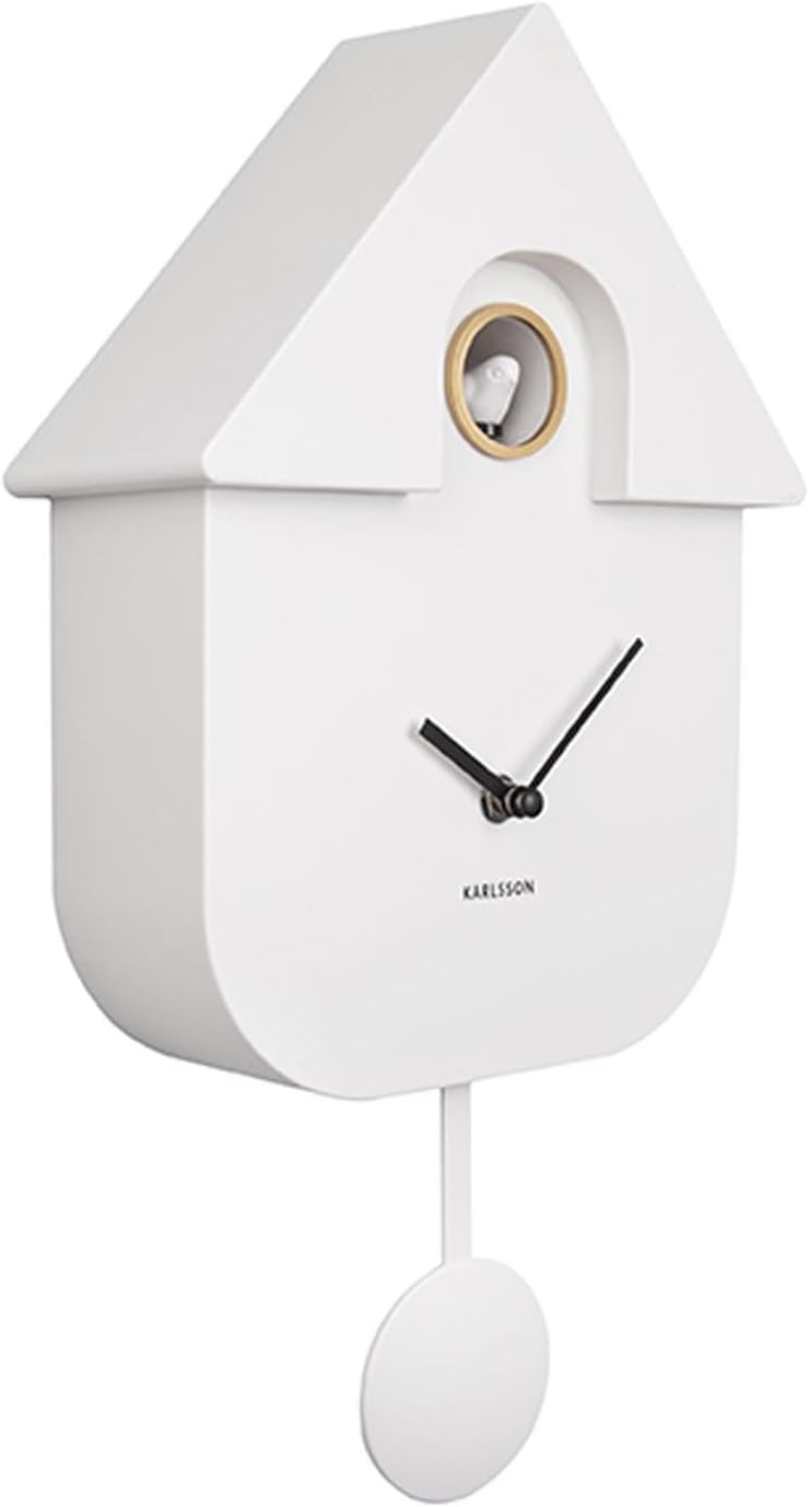Wall Clock Natural Cuckoo Birch Wood Jungle Green : Amazon.fr: Cuisine ...