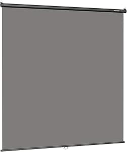 RAUBAY Retractable Pull Down Grey Screen Backdrop - 200 x 220 cm ...