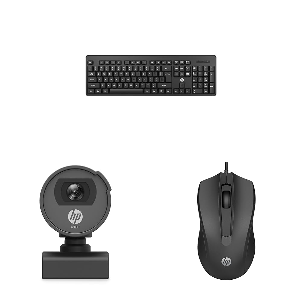 Amazon.in: Buy HP K160 Wireless Keyboard, Black w100 480P 30 FPS ...