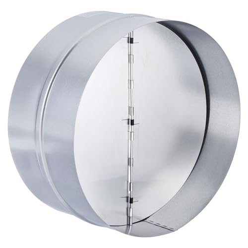 PATIKIL Backdraft Damper, 10 Inch, Ducting Hose Airflow Insert Backflow Preventer Shutter, One ...
