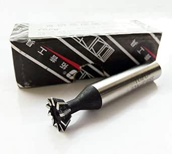 12mm X 60 Degree HSS Straight Shank Dovetail Slot Cutter End Mill CNC ...