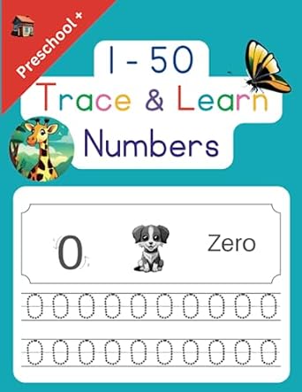 Trace & Learn Numbers for Kids: 1-50 Numbers Tracing Workbook for ...