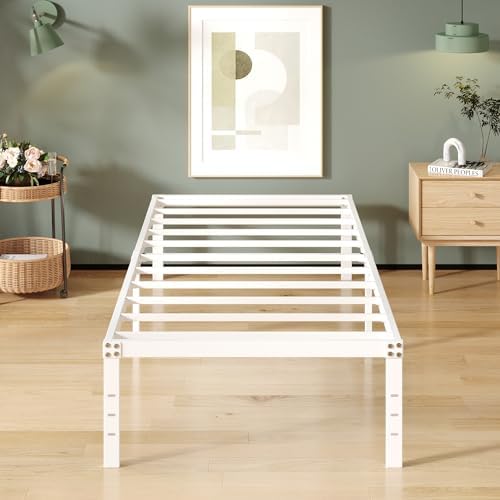Amazon.com: Cieemine 12 Inch Twin Bed Frames, Heavy Duty Metal Twin ...