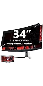 Amazon.com: ACONETMAX 35 Inch Privacy Screen Filter for Computer ...