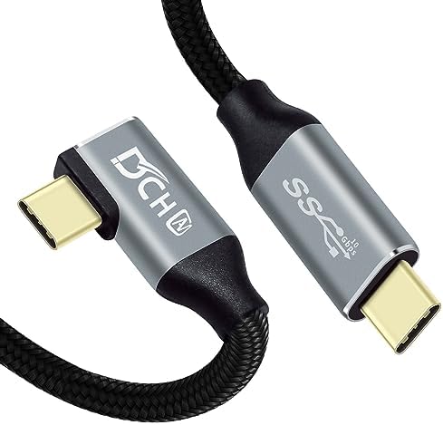 Amazon.co.jp: DCHAV USBC USBC Cable, 3.3 ft (1 m), L-shaped PD, 100W ...