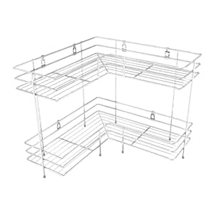 VIVID LIVING L - Shape Corner 2 Layers, L - Shape Corner 2 Shelf, Dish ...