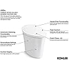 Kohler K-5401-PA-0 Veil Comfort Height Skirted One-Piece Elongated Dual ...