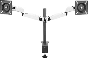 Amazon.com: Universal TV Stand Dual Screen Monitor Desk Mount, Fully ...
