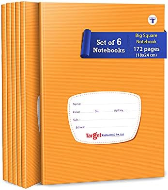 TARGET PUBLICATIONS Big Square Box Notebooks for Kids | 76 Ruled Pages ...