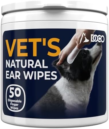 Amazon.com : DOCO Dog Ear Cleaner Wipes Finger Cleaning Kit for Dogs ...
