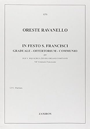 Oreste Ravanello-In Festo S. Francisci-Voice and various instruments ...