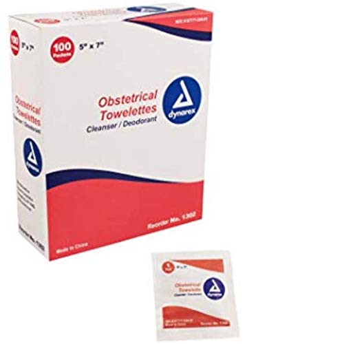 Amazon.com: Dynarex Obstetrical Towelettes, 5 x 7 Inch, 100 Count ...