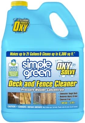 Amazon.com: Simple Green Oxy Solve Deck and Fence Pressure Washer ...