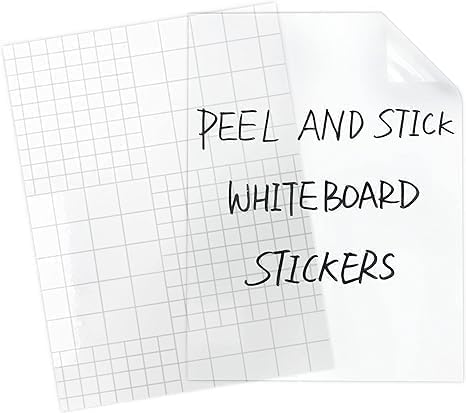 Time tech Clear Dry Erase Board Paper-Whiteboard for Fridge-Clear ...