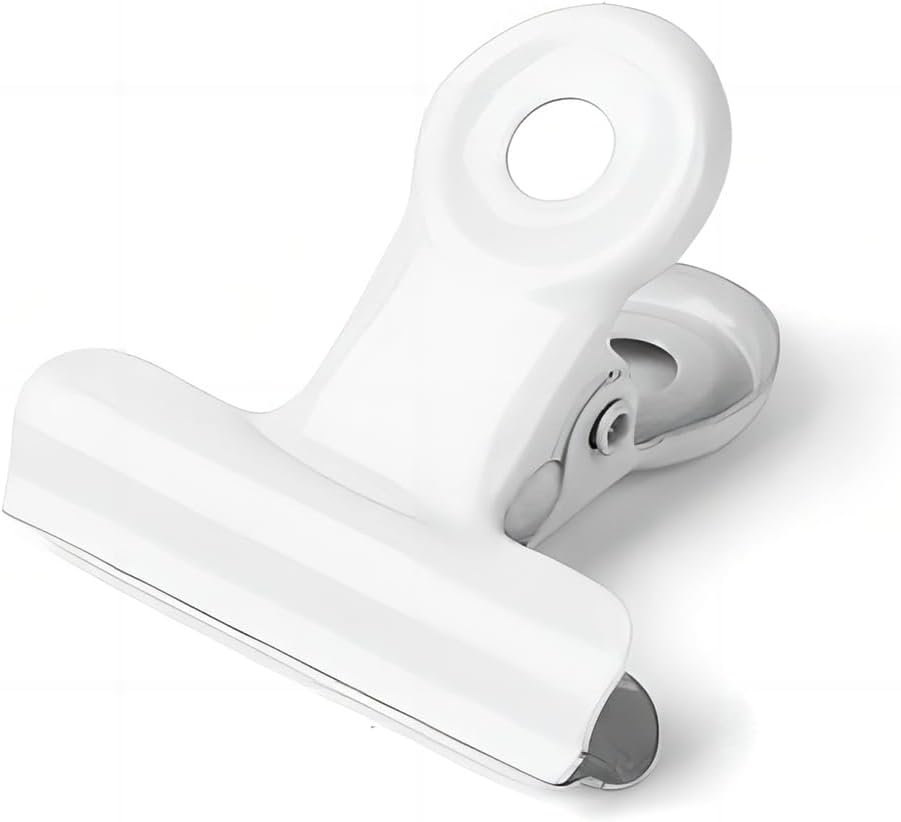 Yueton 24pcs Clear Plastic Bulldog Clips, Office Paper Clamps, 30mm ...