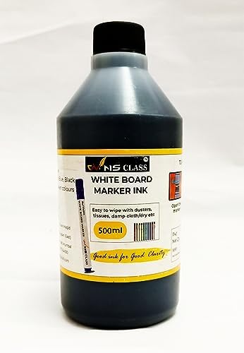 WINS CLASS White Board Marker Ink (500ml) (Black) (Pack of 1) : Amazon ...