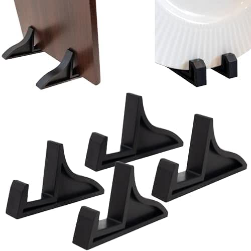 Amazon.com: 4 PACK Multifunction Stands Black Plastic Plaque Holder ...