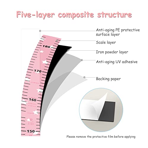 DXiongW 3D Movable Magnetic Height Chart 65-185 cm Height Measuring ...