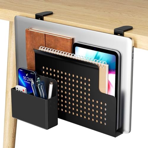 Amazon.com: Anycoo Under Desk Storage, No Drill Desk Side Storage ...
