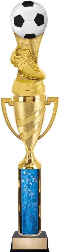 Amazon.com : Crown Awards 14.8" Soccer Trophy Cup, Soccer Trophies for ...
