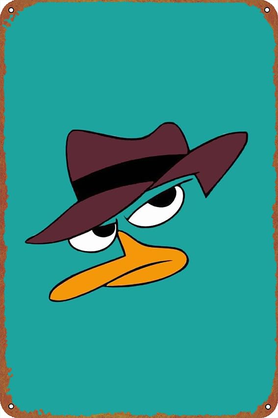 Amazon.com : Perry the Platypus Animation Posters Vintage Tin Sign for ...