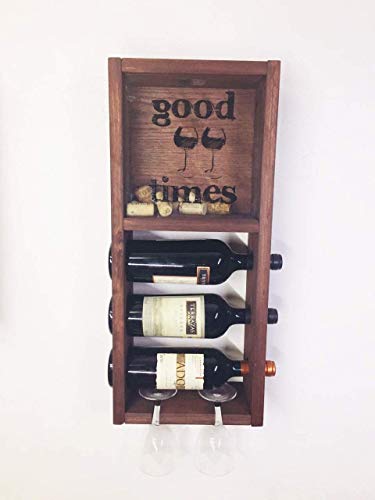 Cava Porta Vinos con guarda corchos en Madera Solida : Amazon.com.mx ...