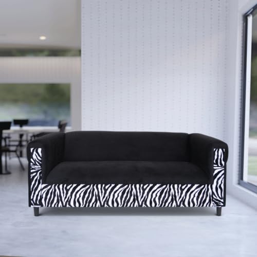 Zebra Couch Zebra Velvet Turkish Sofa Cover – Zinc HB Fabrics