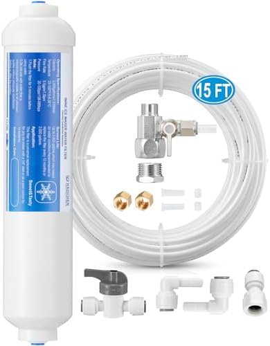 Amazon.com: Inline Water Filter Kit for Ice Maker and Refrigerator ...
