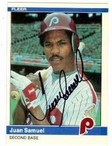 Juan Samuel autographed Baseball Card (Philadelphia Phillies) 1984 ...