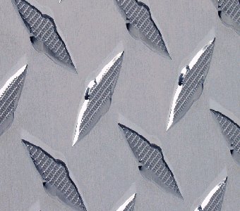 Amazon.com: Bright Embossed Aluminum Tread Plate - .100 x 48 x 12 ...