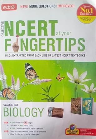 Amazon.in: Buy MTG Objective Ncert At Your Fingertips Biology Class 11 ...