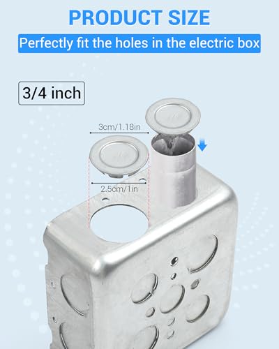 Knockout Plugs for Electrical Box Openings - Assorted Sizes to Fit ...
