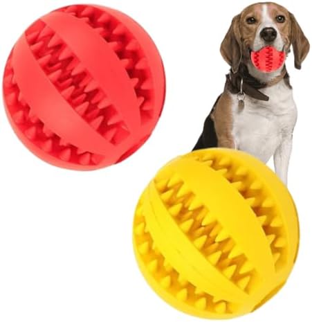 Pet Supplies : Sunglow 2 Pack Dog Toy Ball，Nontoxic Bite Resistant ...