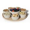Amazon.com | LIBKEN Condiment Dip Serving Tray - Snack Platter Round ...