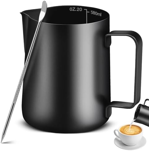 Dianoo Stainless Steel Frothing Pitcher Jug Steaming Pitcher Suitable ...