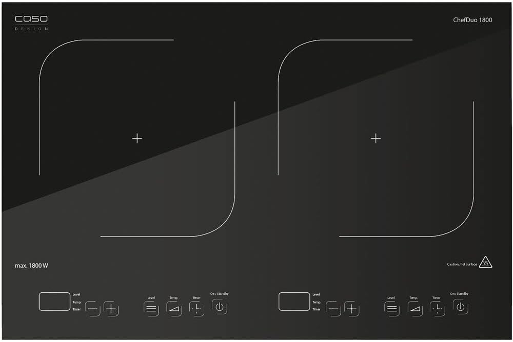 Chef Duo, Double Induction Cooker, portable 1800- watt glass ceramic ...