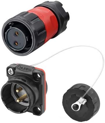 Amazon.com: CNLINKO 4 Pin Power Industrial Circular Connector, Male ...